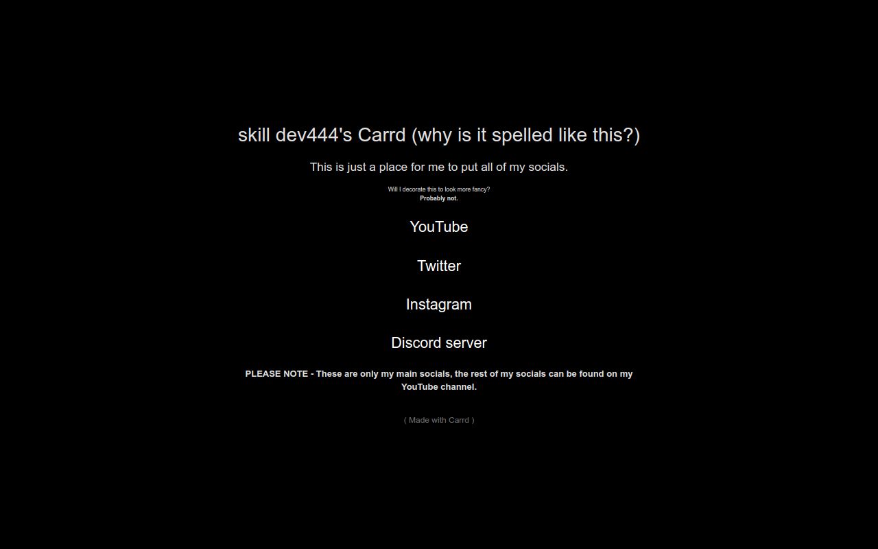 skill dev444's Carrd